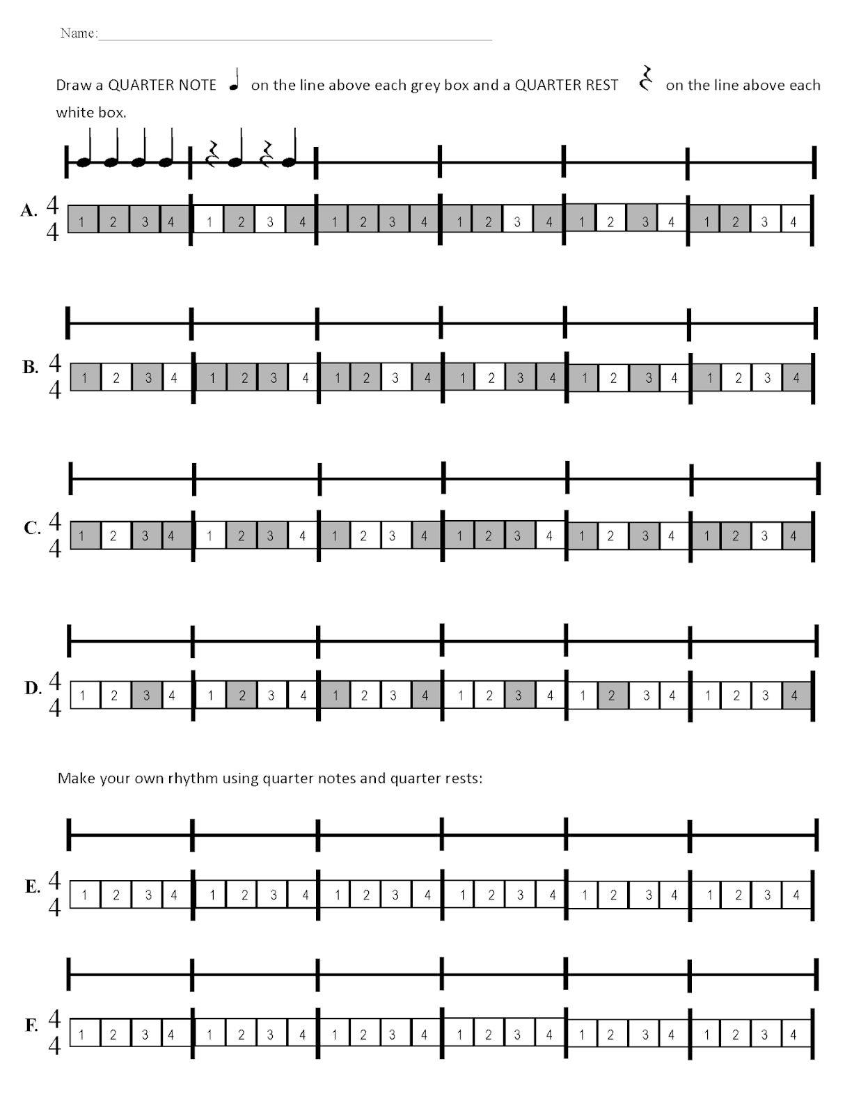 Orchestra Classroom: Pre-note-reading activity