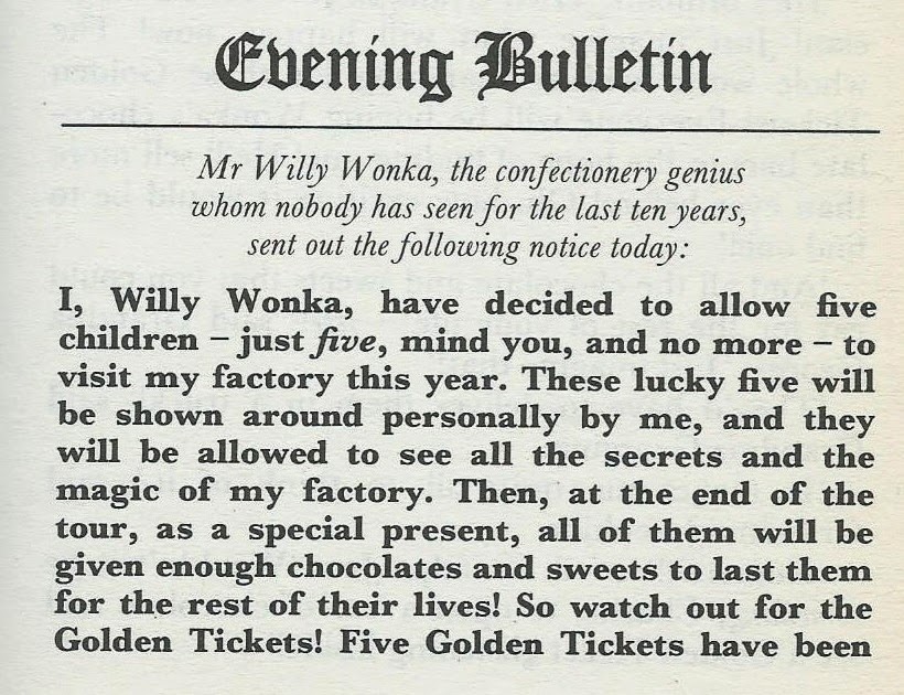 Le blog d'anglais: Charlie and the Chocolate Factory (extract + audio)