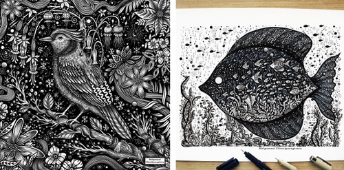 Design Stack: A Blog about Art, Design and Architecture: Ink Drawings ...