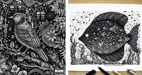 Design Stack: A Blog about Art, Design and Architecture: Ink Drawings ...