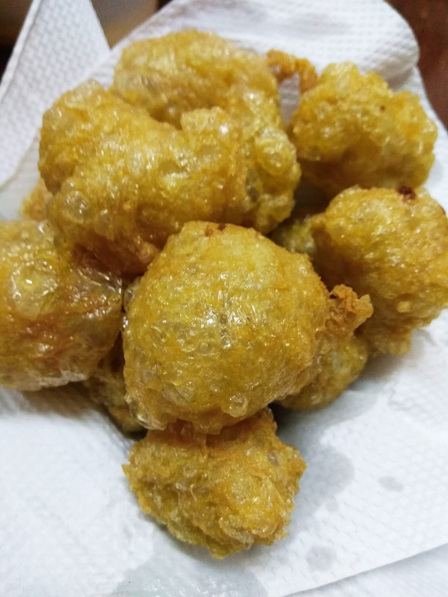 Elinluv's Tidbits Corner: Fried Wheat Gluten Puffs