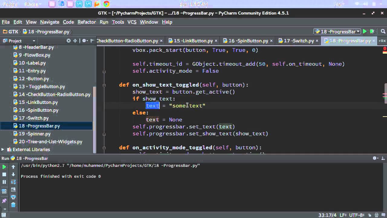 Python GUI GTK+ 166 الواجهات الرسومية | كورسات بالعربي