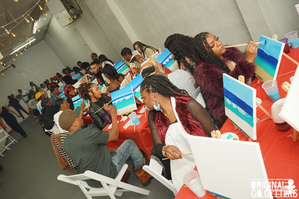 OriginalGoGetters: Paint sip and vibe 2-14-2021