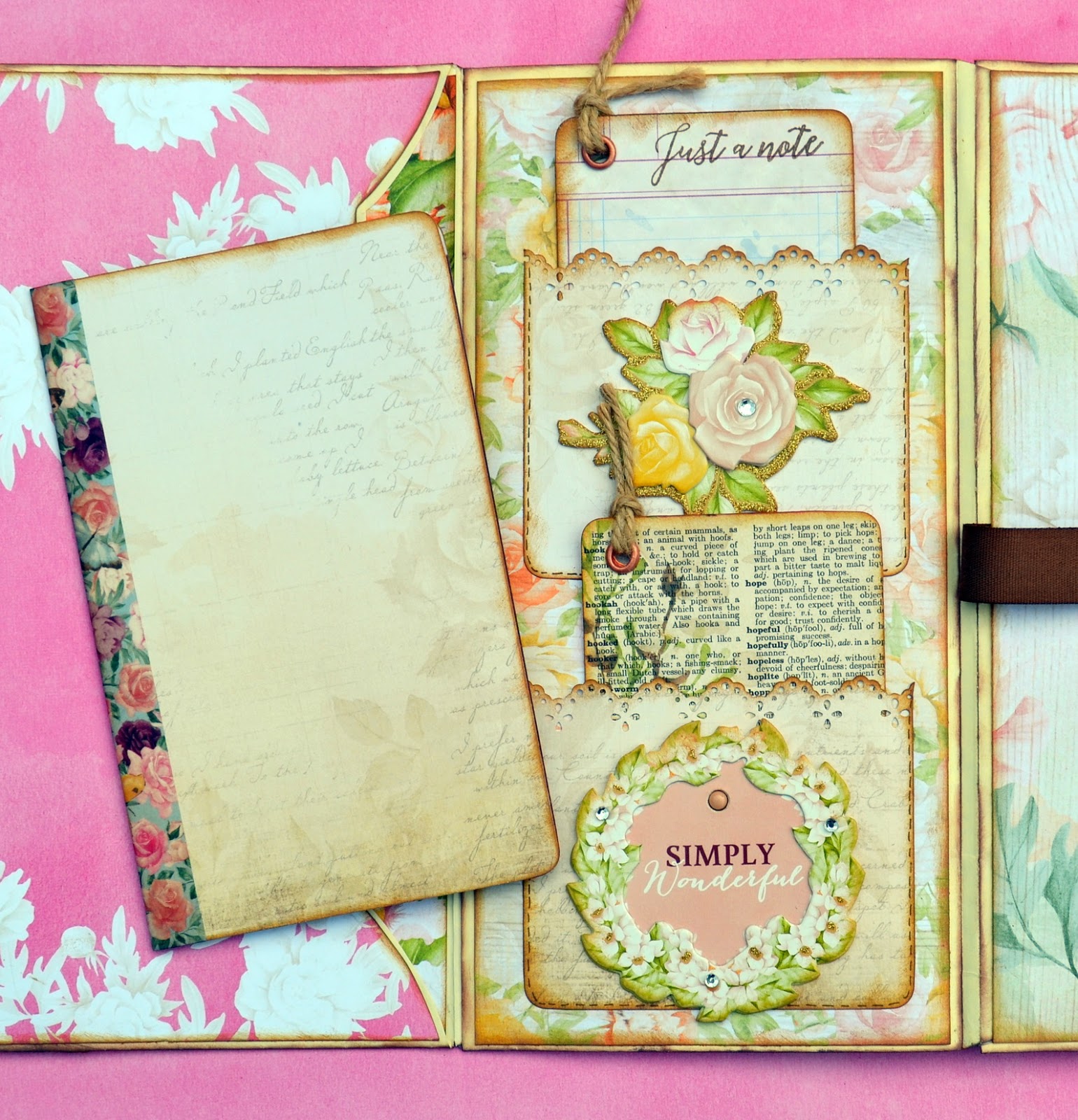 The BoBunny Blog: Envelope Notebook using Garden Grove with Denise