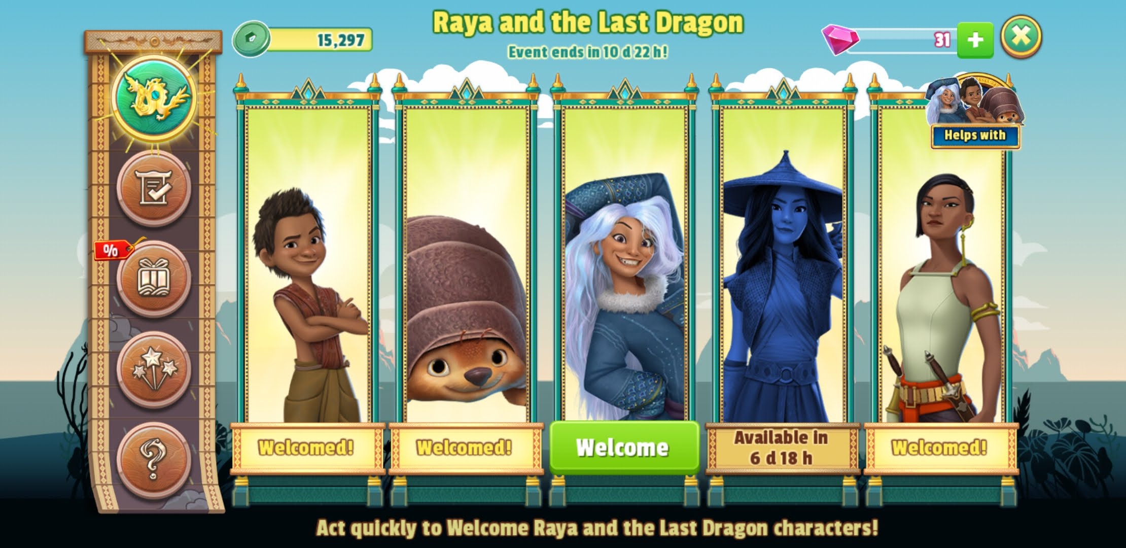Raya and the Last Dragon Event Day 6: Built Fang Palace