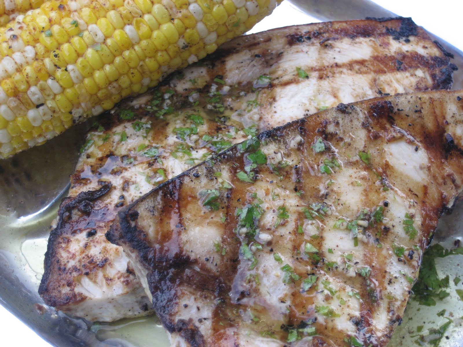 Everything Tasty from My Kitchen: Grilled Swordfish with salsa di Giovanna