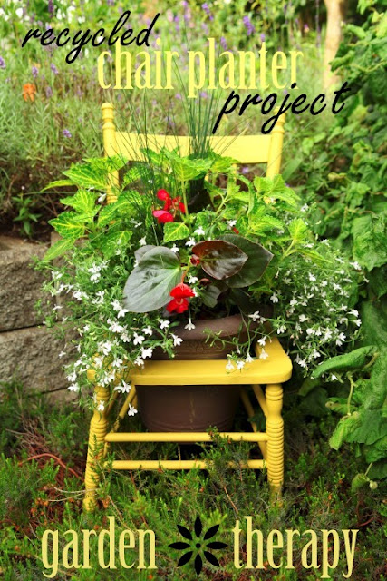 Chair Planter Ideas - Organized Clutter
