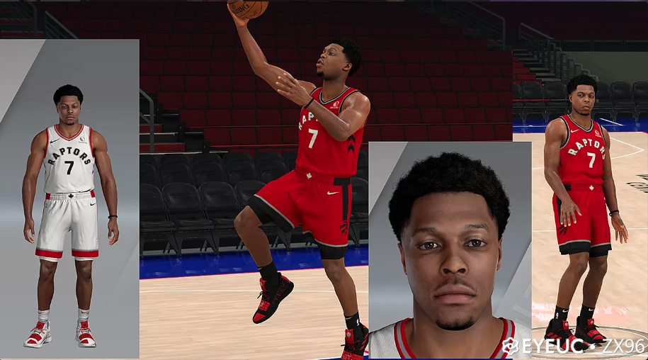 Kyle Lowry Cyberface, Hair and Body Model V3.0 By ZX96 [FOR 2K20]
