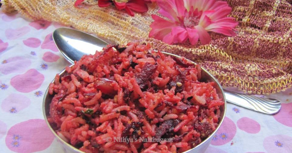 Beetroot Rice | Beetroot Sadham |Nithya's Nalabagam