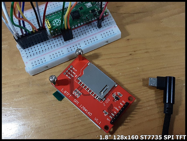 Hello Raspberry Pi: RPi Pico (Arduino framework) + 128x160 ST7735 SPI ...