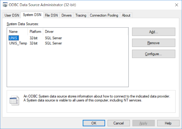 UNIS Remote Manager - Phần 2 - Hướng dẫn cấu hình kết nối Unis với Sql ...