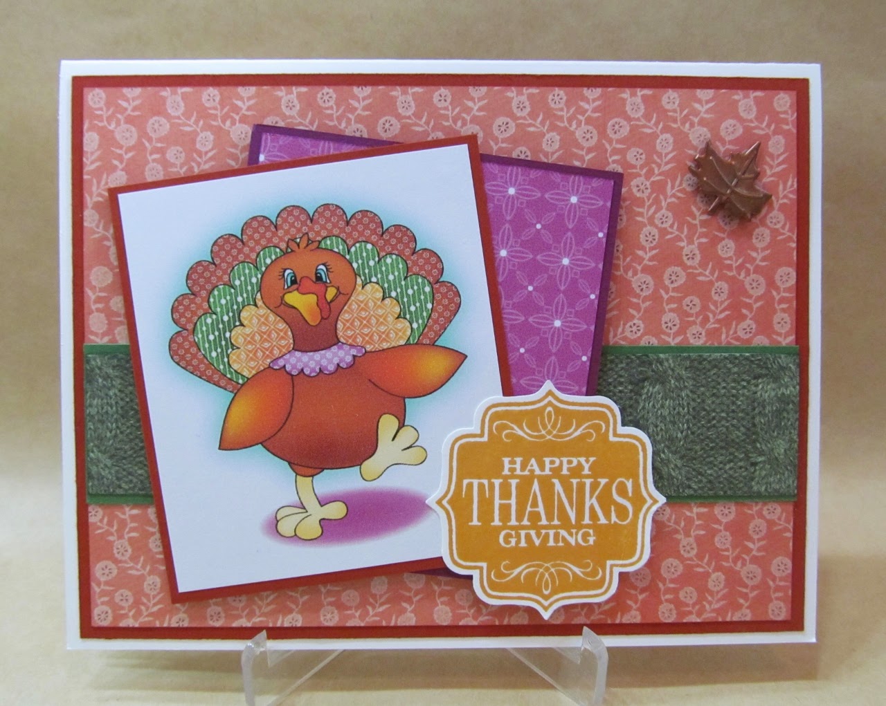 Savvy Handmade Cards: Quirky Turkey Thanksgiving Card