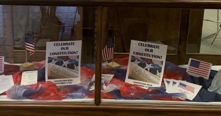 Local Events: DAR Constitution Week Display at the Library
