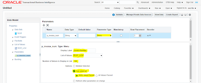Oracle Application: Oracle Fusion BIP Report: How to Create Data Model ...
