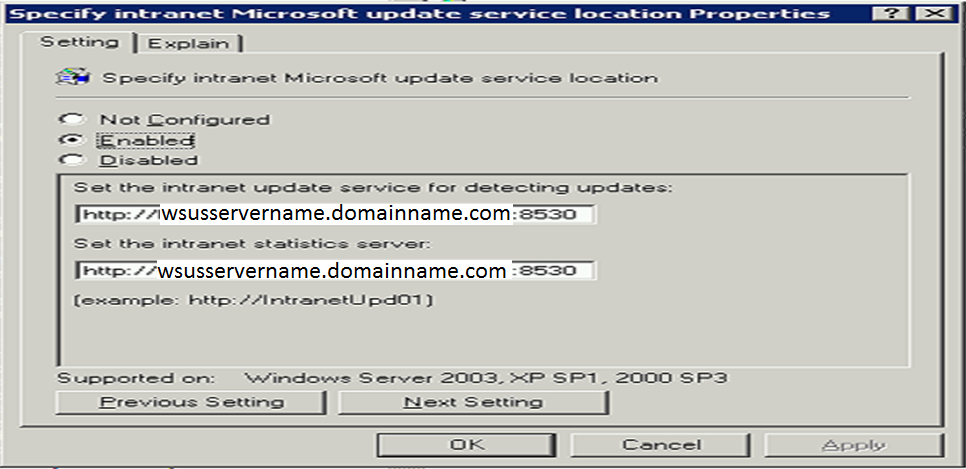 Wsus Specify Intranet Microsoft Update Location On Yahoo - blockerogon