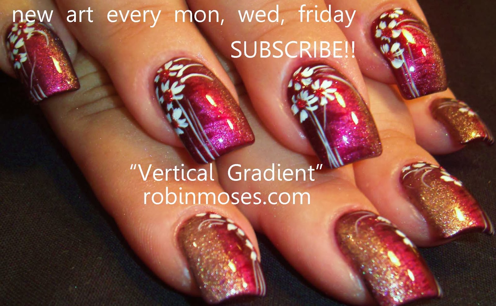 Nail Art by Robin Moses: "fall leaves" "fall nails" "FALL NAIL ART ...