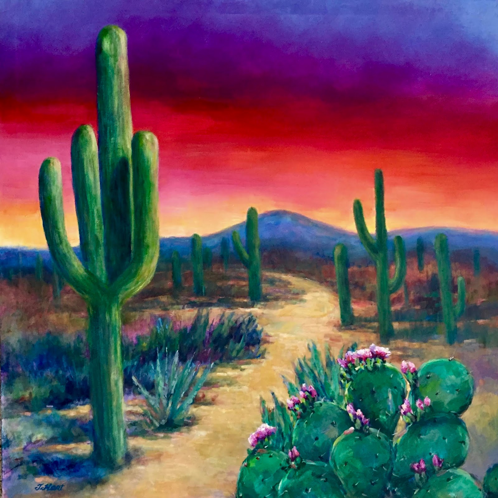 Tami Hort: Cactus Painting