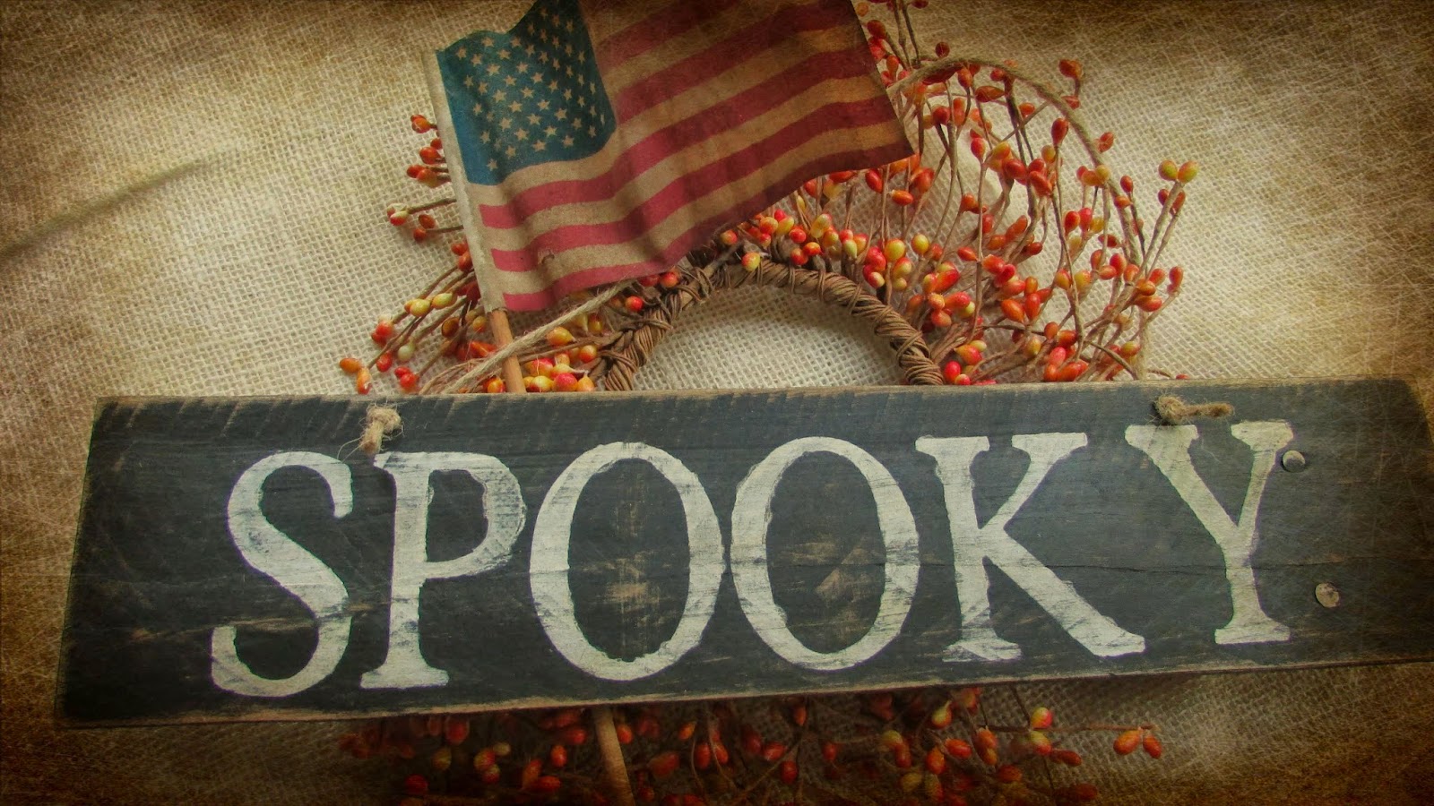 Homestead 1863: Spooky Reclaimed Wood Sign