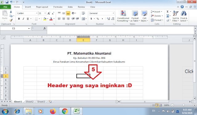 Cara Membuat Kop Surat di Ms. Excel dengan Mudah