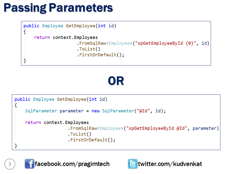 Sql Server Net And C Video Tutorial Fromsqlraw Vs Executesqlraw In Aspnet Core Slides