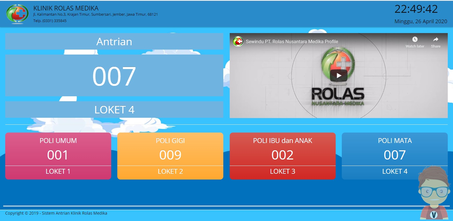 Sistem Informasi Antrian Klinik Berbasis Web - Vanny Hadiwijaya