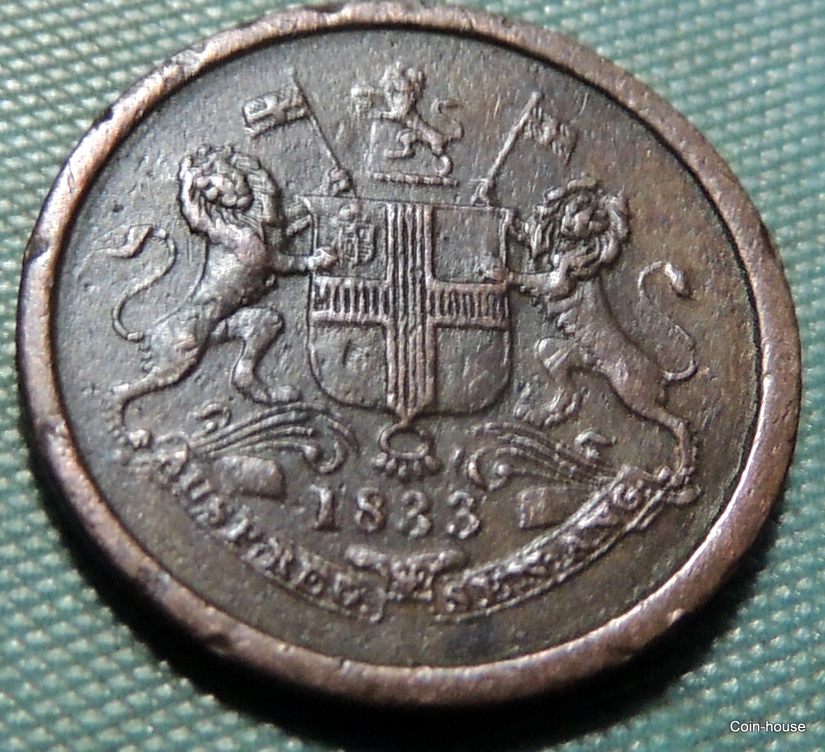 World Coin Shop: 2 Coins British India - East India Company - 1 Pie ...