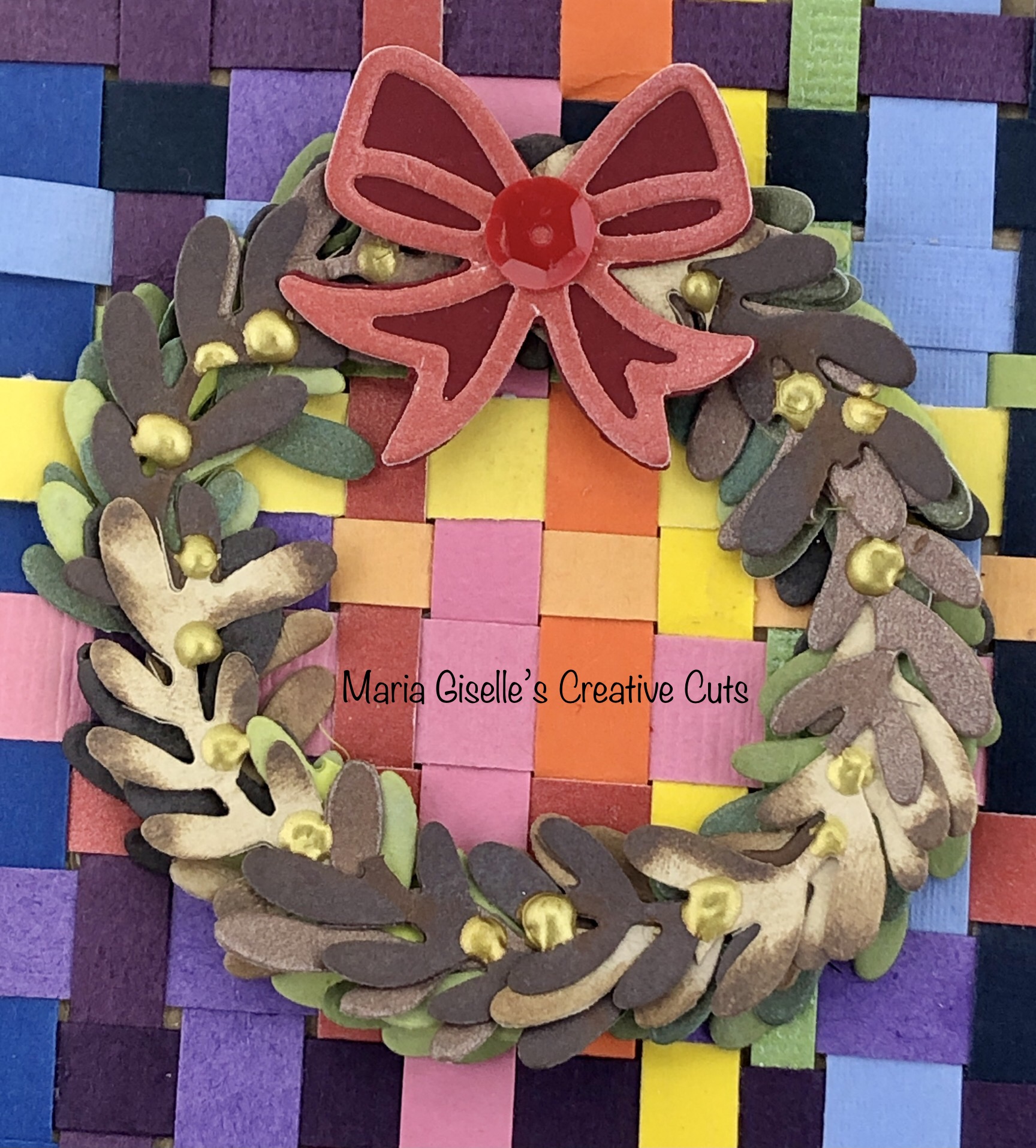 Maria Giselle's Creative Cuts: Weaved Cardstock Strips