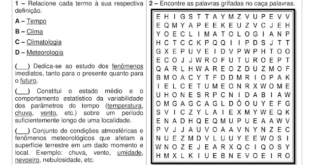 ESCOLA DIÓGENES RIBEIRO DE LIMA: Geografia 6º Ano EF B - O Tempo e o ... ESCOLA DIÓGENES RIBEIRO DE LIMA: Geografia 6º Ano EF B - O Tempo e o ...