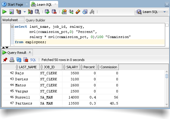 SQL And PL/SQL Book For Beginners: Replace NULL Values Using NVL ... SQL And PL/SQL Book For Beginners: Replace NULL Values Using NVL ...