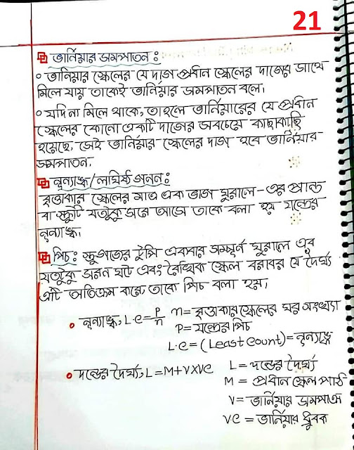 SSC Physics Chapter 1 Hand Note