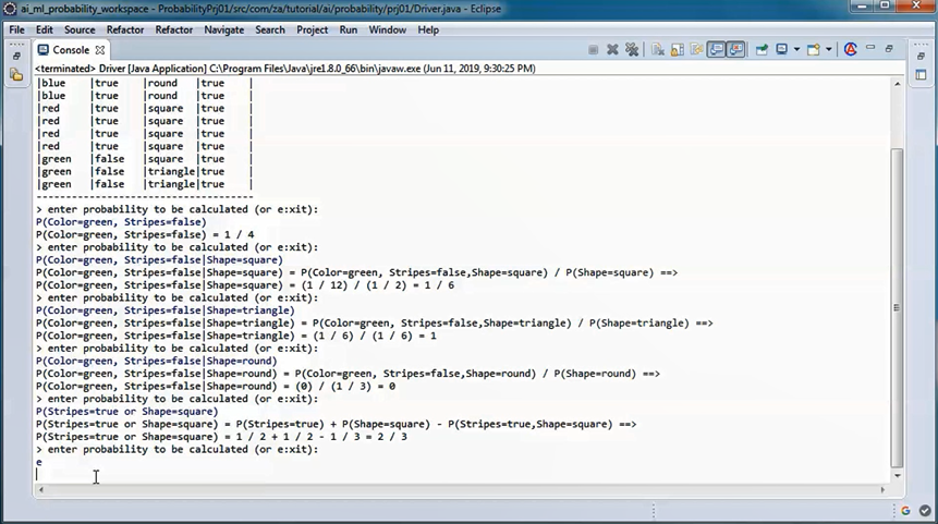 Prototype Project: Intro. to Probability With JAVA (tutorial 01)