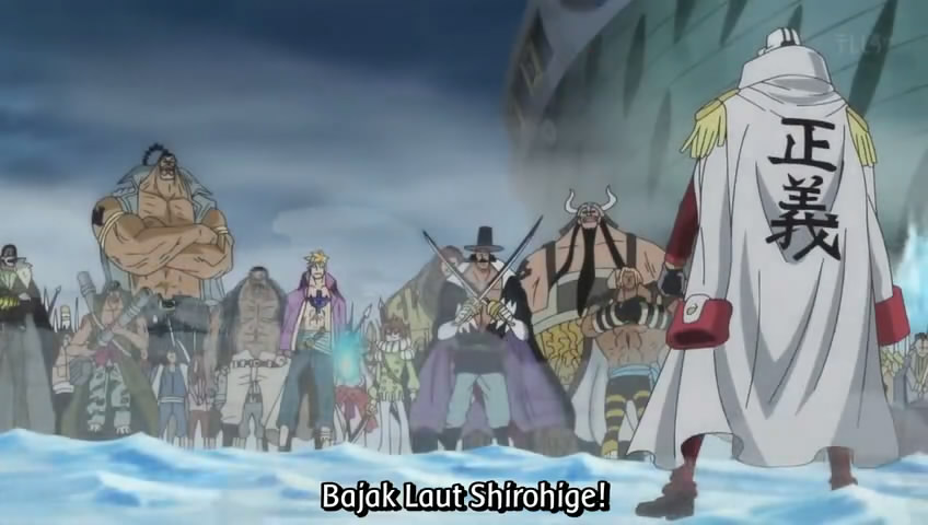 Animesudo: One Piece 487 sub INDO Pukulan Magma Mengincar Luffy!