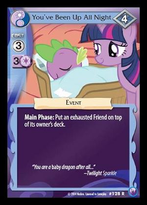 My Little Pony You've Been Up All Night Canterlot Nights CCG Card | MLP ...