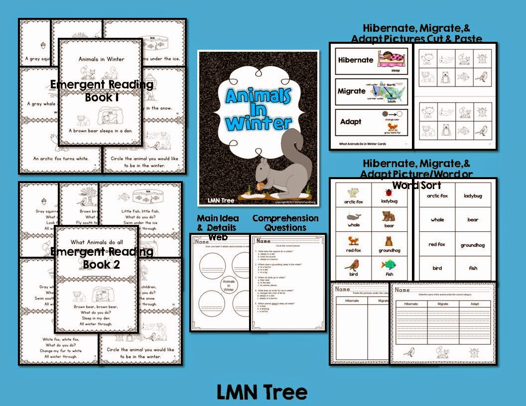 LMN Tree: Animals in Winter: Free Resources, Free Activities, and Great ...