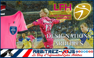 FFHB - CHAMPIONNAT LFH - DÉSIGNATIONS ARBITRES - Journée 16 - 16-17/02 ...