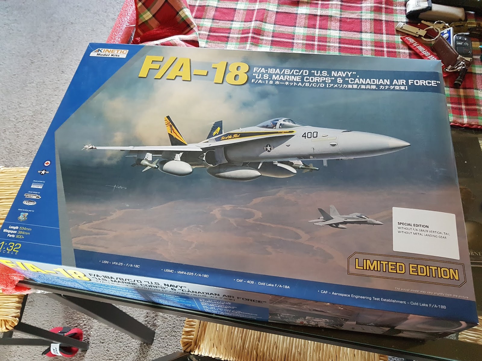 Scale Model Hobby: McDonnell Douglas CF-18A Hornet (RCAF CF-188) 1/32 scale