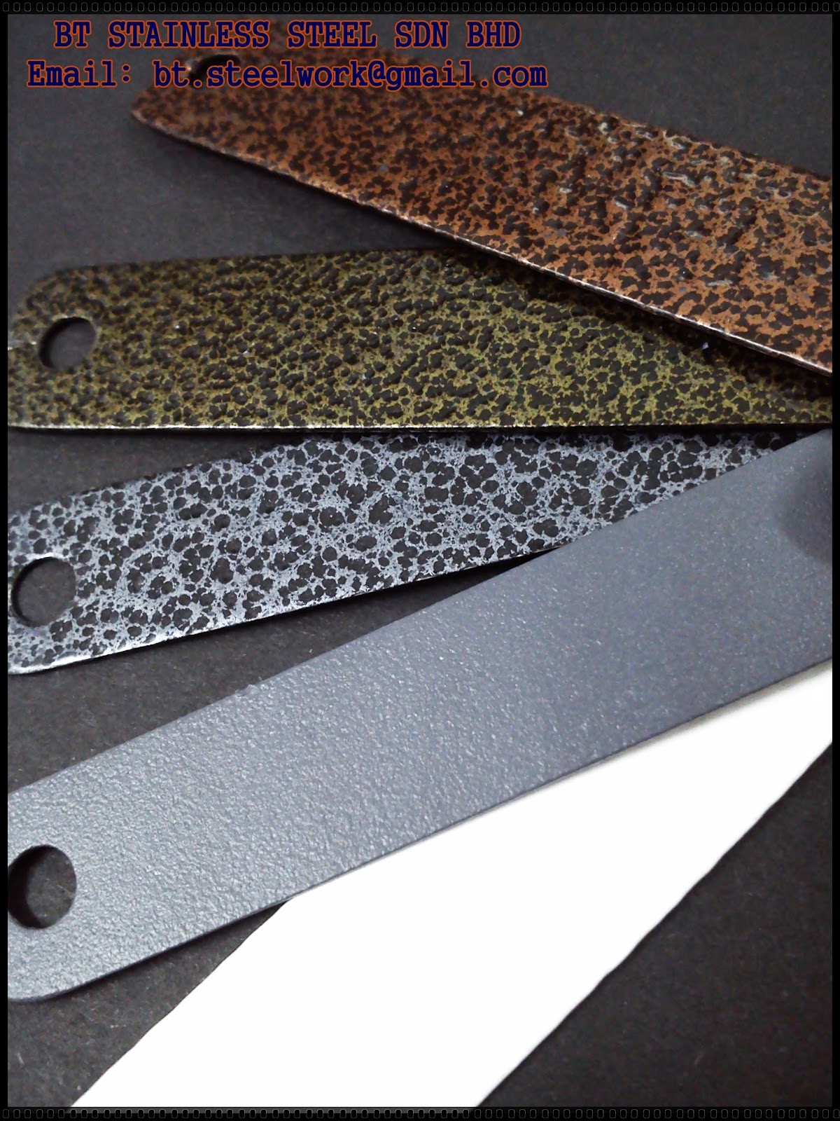 BT STAINLESS STEEL SDN BHD: BT STEEL WORK: SAMPLE WARNA DAN TEKSTUR ...