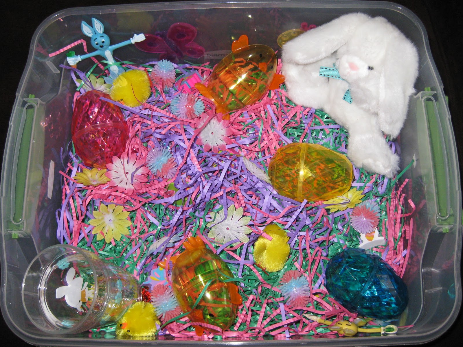 From Chalkboards To Strollers: Spring/Easter Sensory Tub