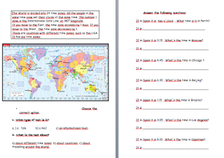 OUR ENGLISH CLASS: Time zones