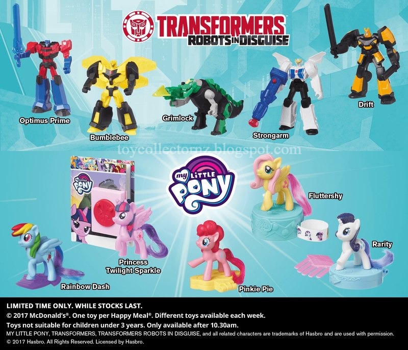 Toy Collector New Zealand: McDonalds Transformers Robots in Disguise and My Little Pony Happy ...