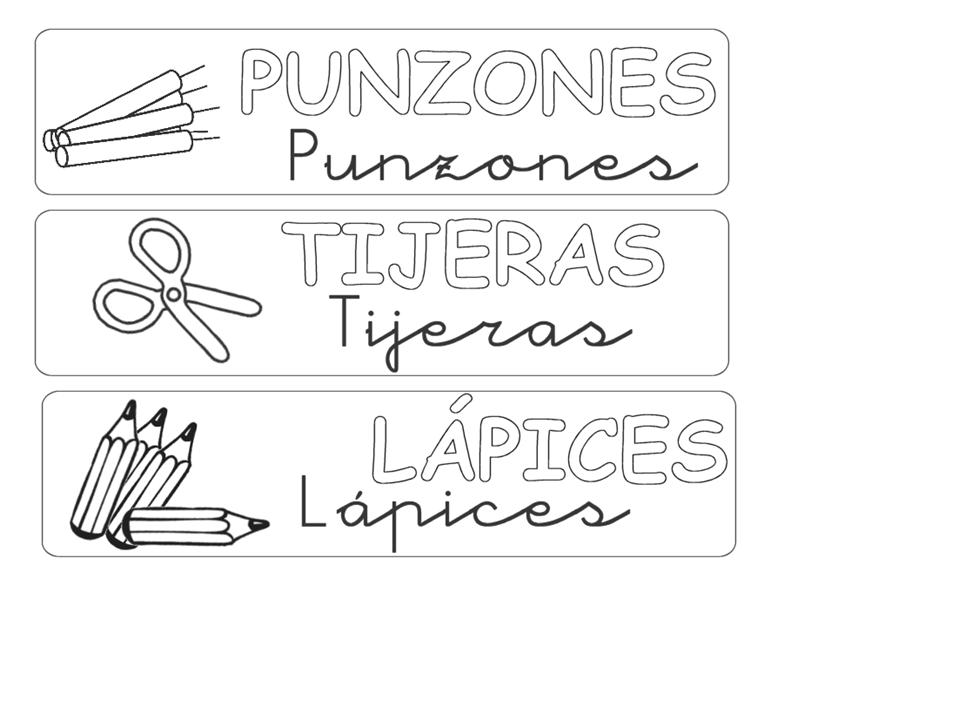 RECURSOS y ACTIVIDADES para Educación Infantil: Carteles de MATERIALES ...