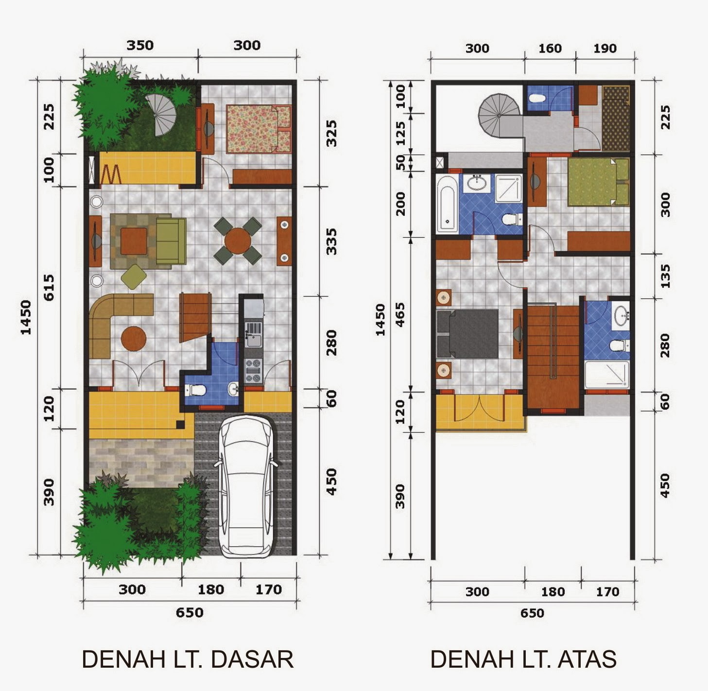 Gambar Denah Rumah Minimalis Yang Terbaik