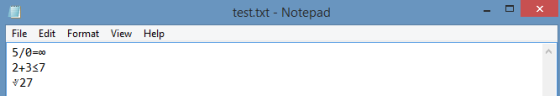 Joy Of Java: Math Symbols in Notepad