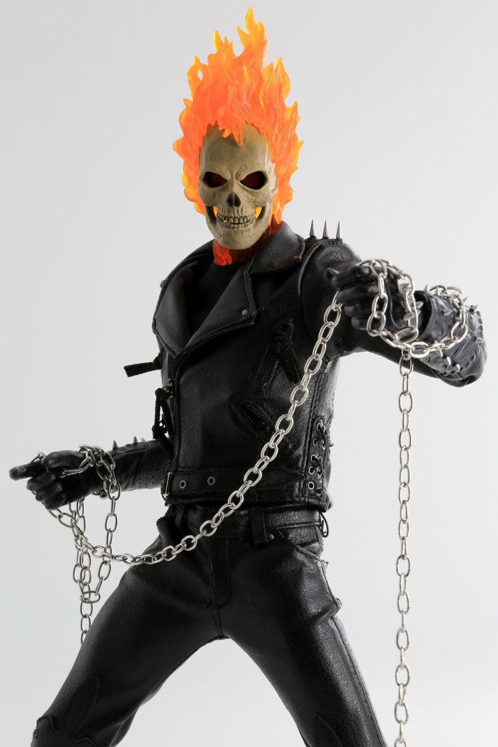 toyhaven: Custom-made 1/6th scale Ghost Rider Lighted-up Head and ...