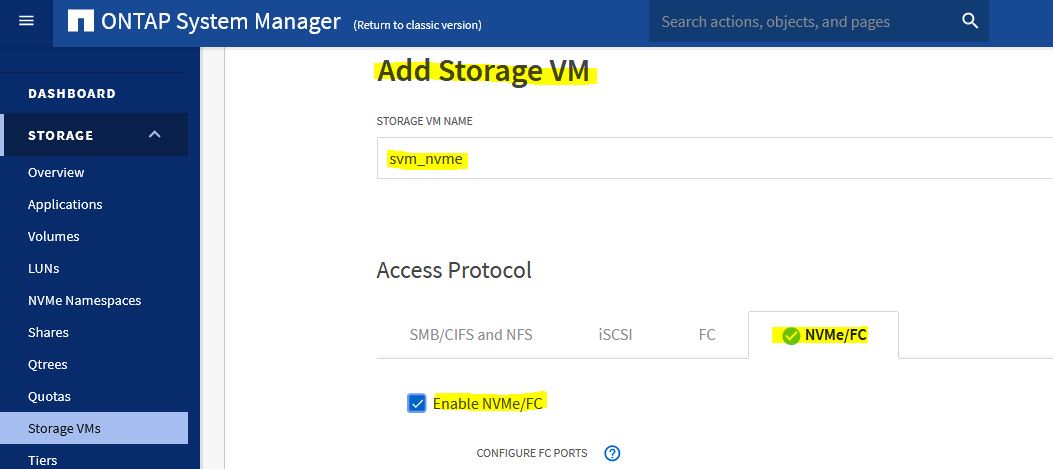 Remote Infrastructure Management: NetApp ONTAP 9.7 NVMe Configuration ...