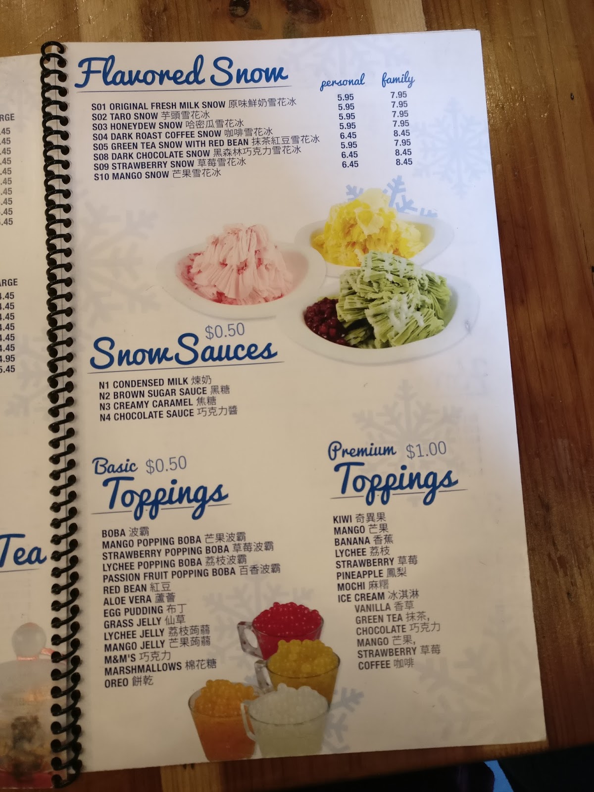 The Boba Files: Sno-Crave Tea House (San Francisco, CA) - Bay Area Menu ...
