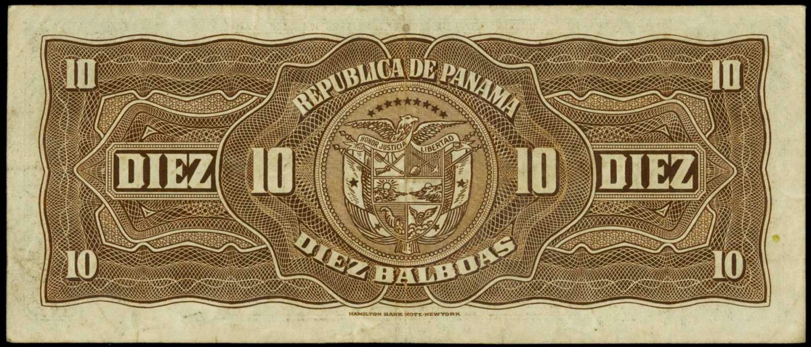 Panama banknotes 10 Balboas 1941 Arias Issue|World Banknotes & Coins ...
