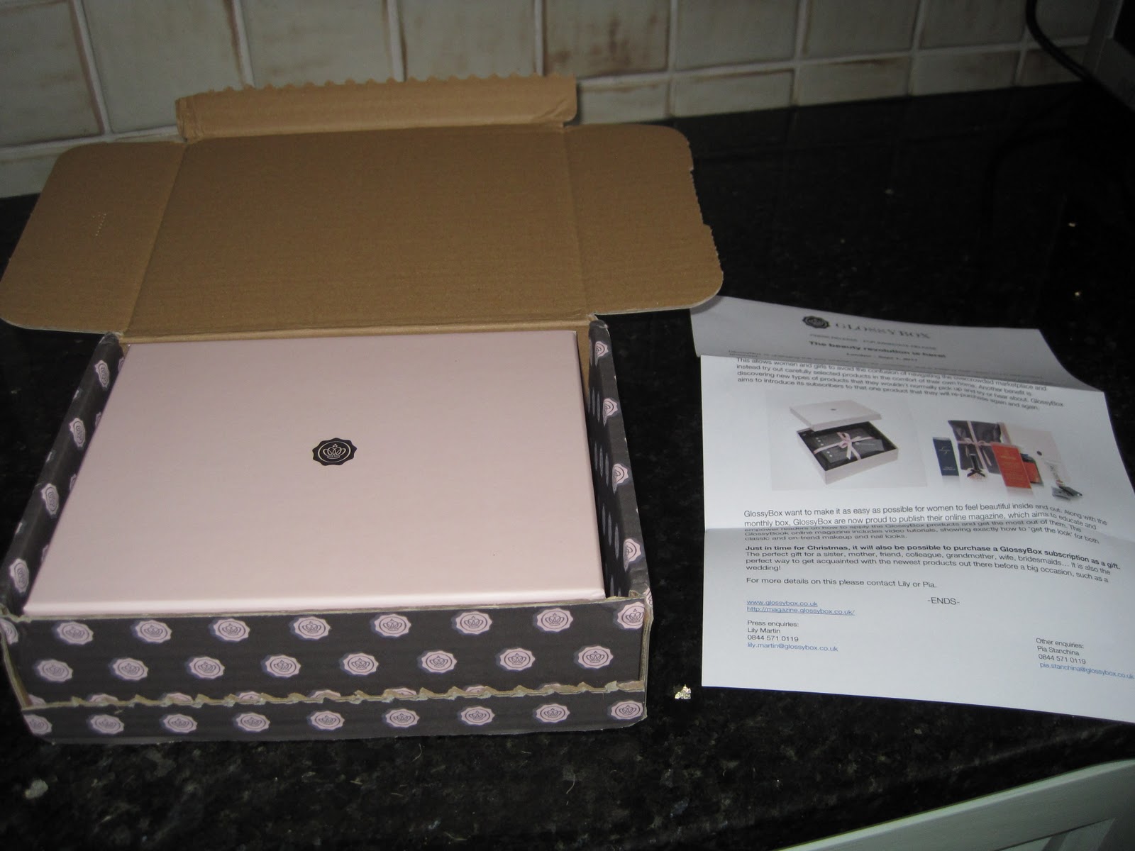 Sandy Calico Reviews: Glossy Box