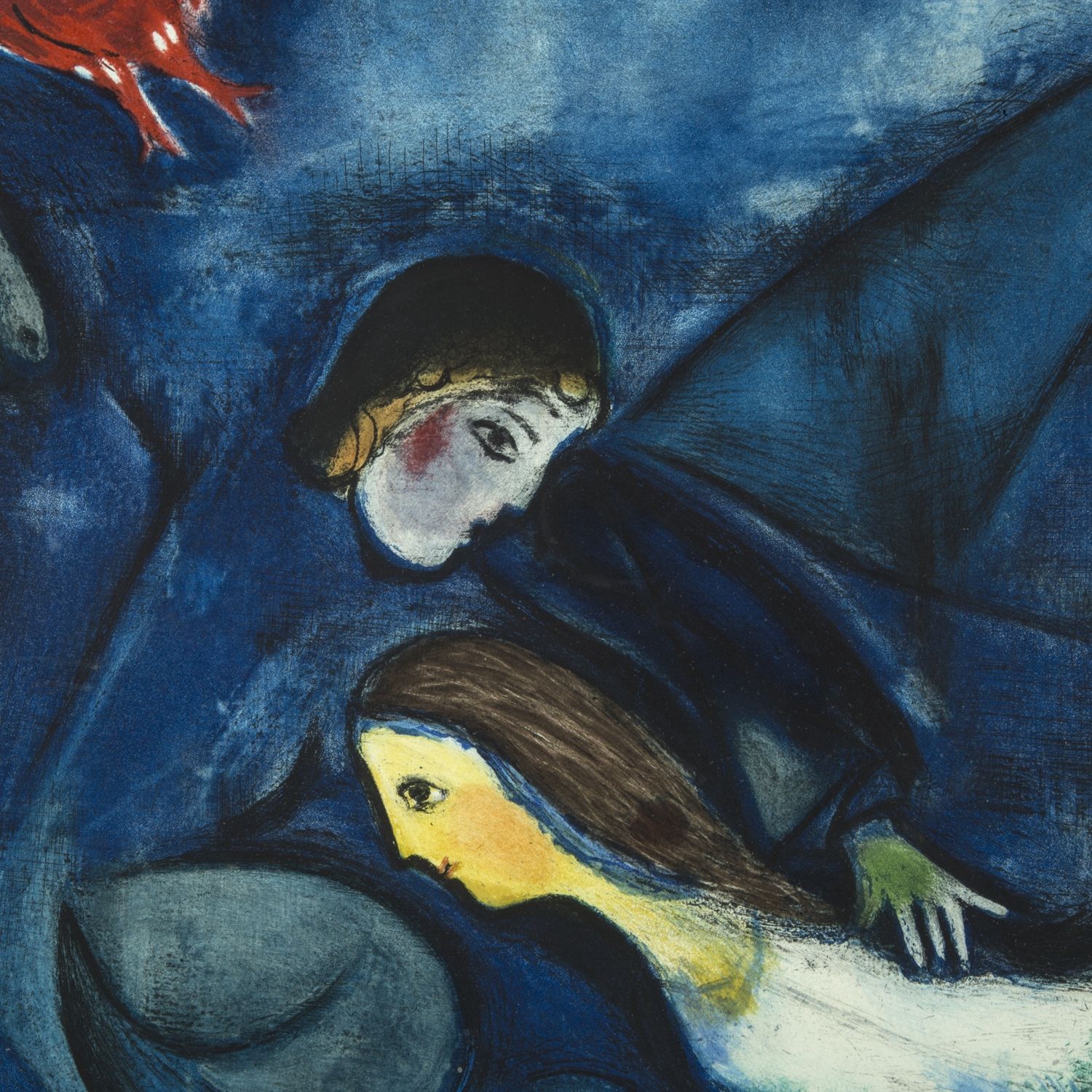 Marc Chagall 1887 1985 Les Amoureux Tuttart Masterpieces