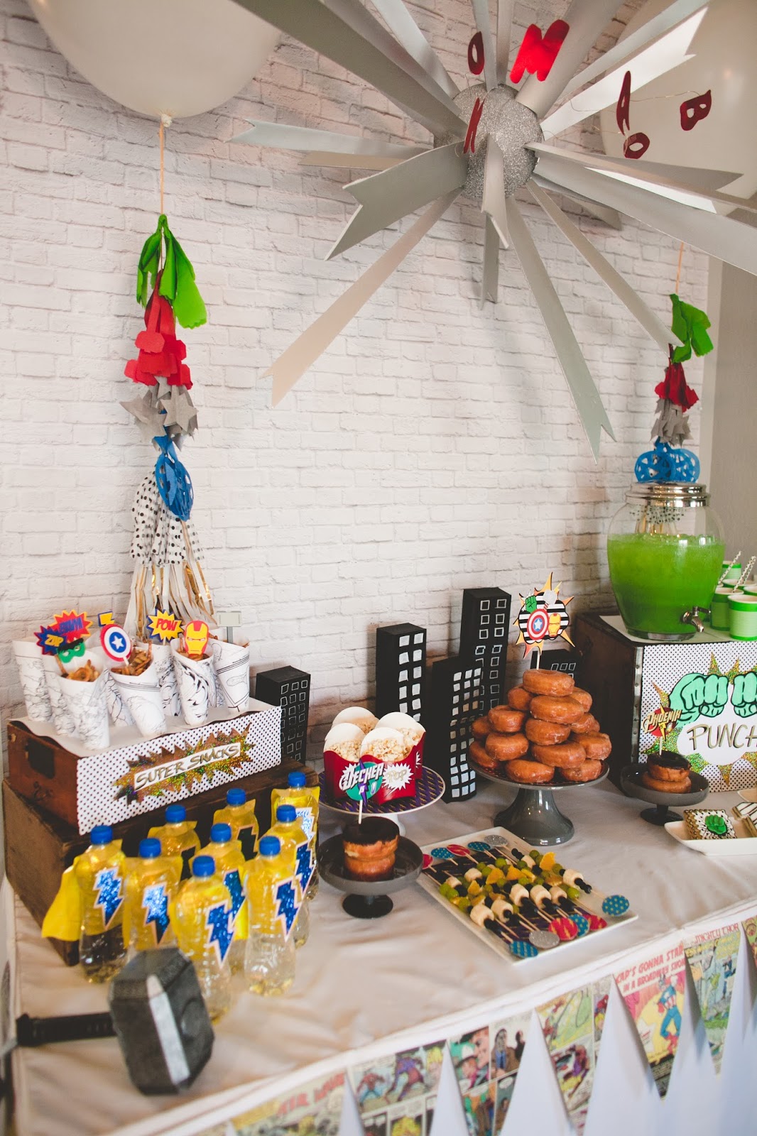 Party Bash Creations: Avenger Marvel Birthday Party
